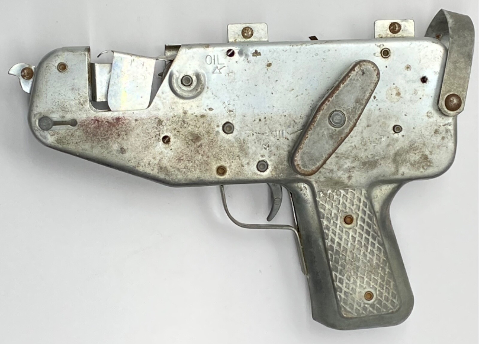 Vintage 1950s Mattel Burp Gun Metal Oil Automatic Cap Toy PARTS REPAIR ...