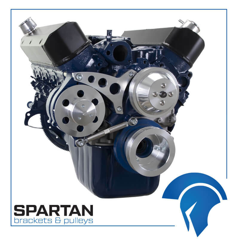 Small Block Ford 289-302 Serpentine Conversion Kit SBF 6 Rib Alternator ...
