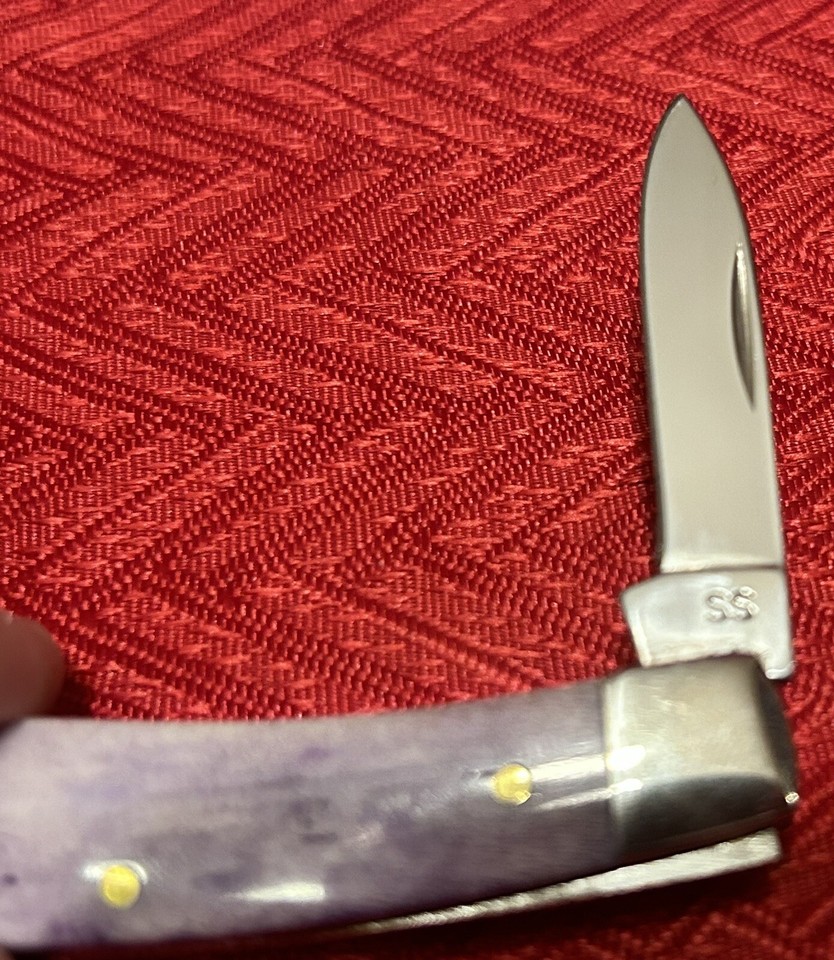 Rare 2011 Case XX 63032 SS Stockman Knife Ultra Violet Smooth Bone NEW ...