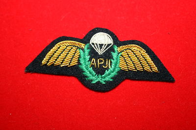 BRITISH ARMY ASSISTANT PARACHUTE JUMP INSTRUCTOR APJI BLACK BULLION ...