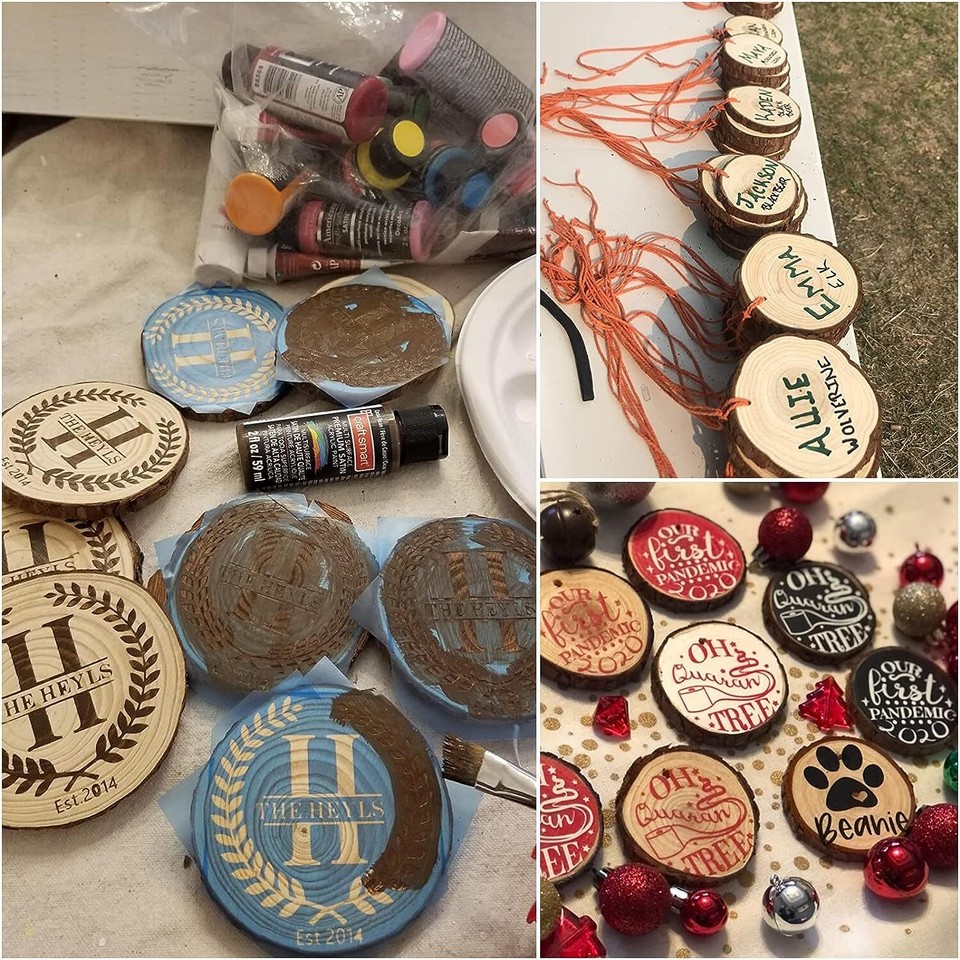 Wooden Slices 5 - 10 CM Wood Log Discs SALE Round Rustic Wedding Crafts ...