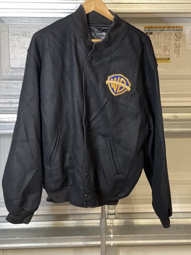 Rare WARNER BROS Warner Brothers Varsity Jacket XL - Gem