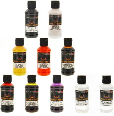 House of Kolor True Fire Kit - 4 Ounce Ready to Spray 9 Colors Needed ...