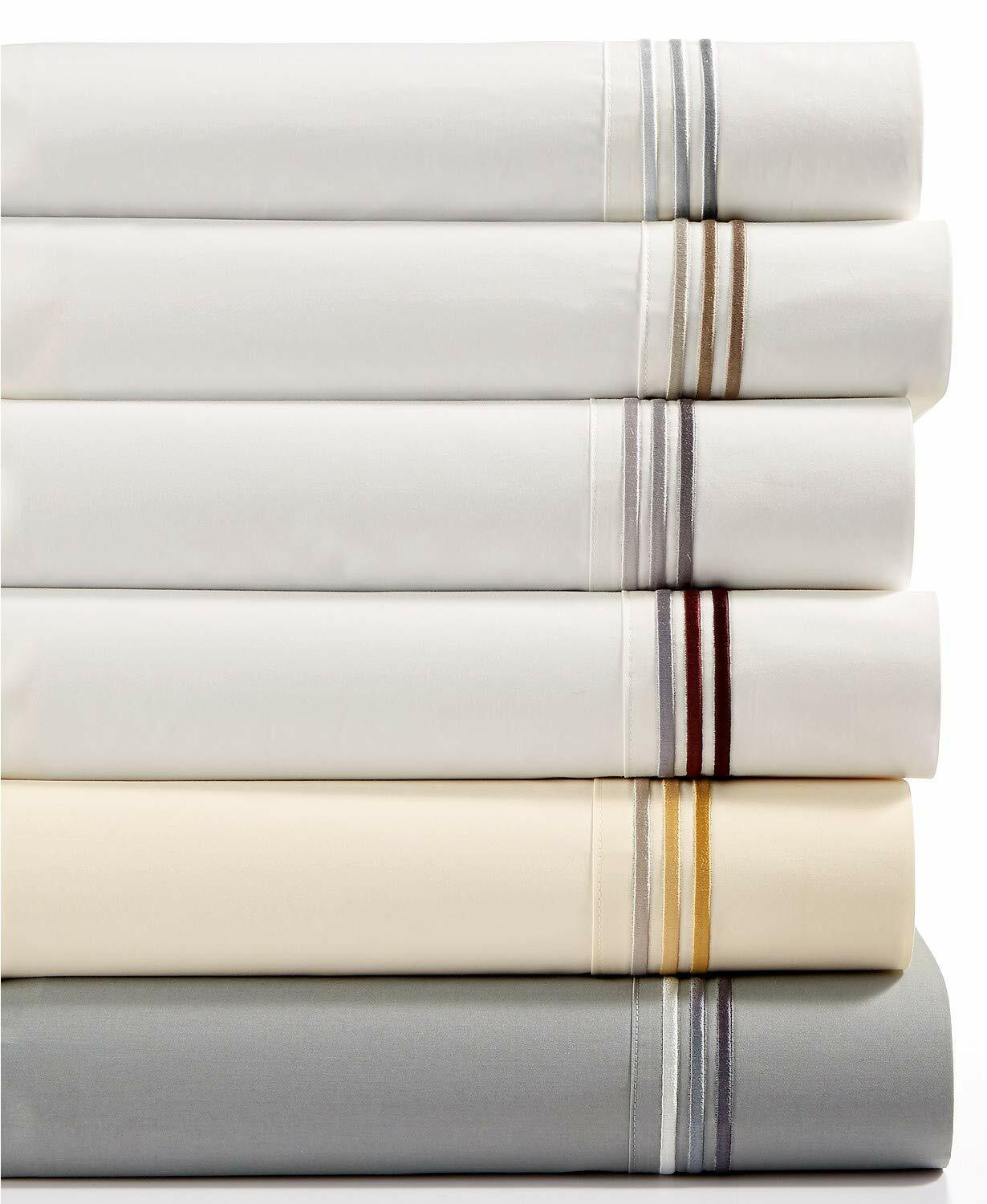 Hugo Boss Home Collection NWT $164 Classiques QUEEN Flat Sheet Solid ...