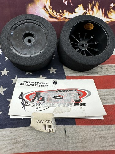 BXR Johns BSR Racing C1024 Foam Dirt Oval Rear Mounted Tires Orange | eBay