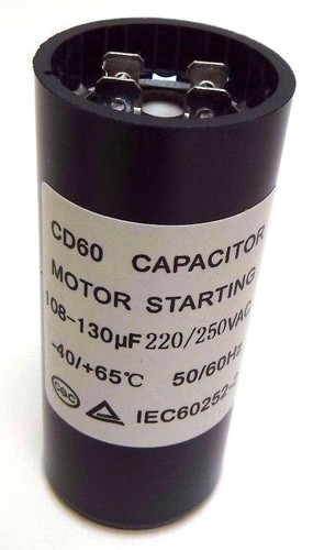 108-130 uF MFD 220V 250V 220-250V VAC Motor Start Capacitor Round ...