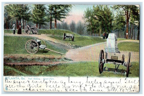 1908 Fort Walkers Grant Park Wagon Atlanta Georgia GA Tuck's Antique ...