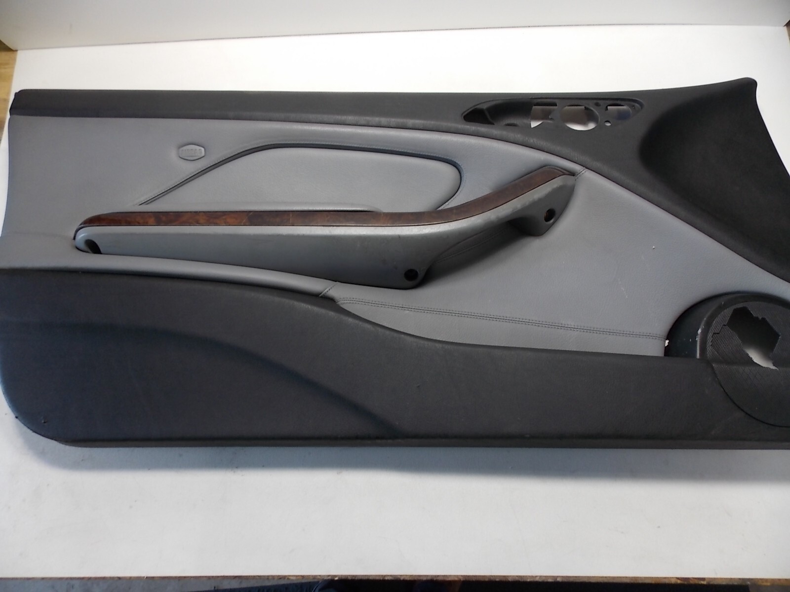BMW E46 Front Door Panel Black Gray Left Coupe Vert 00-06 323 325 328 ...