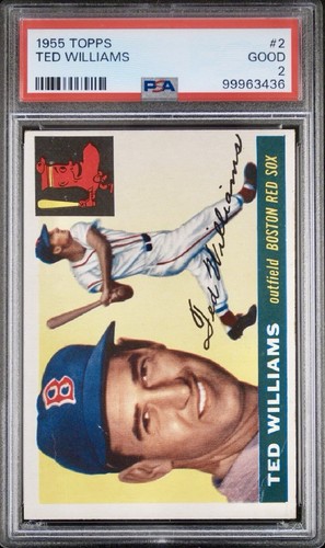 1955 Topps - #2 Ted Williams HOF🔥OWN A PIECE OF BASEBALL HISTORY! | eBay