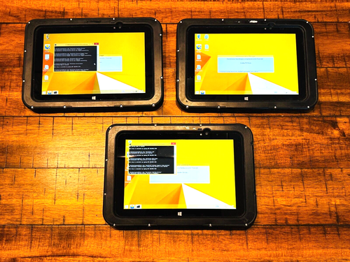 LOT OF 3 X Agilysys Integrated Touch Terminal Credit Card Reader POS ...