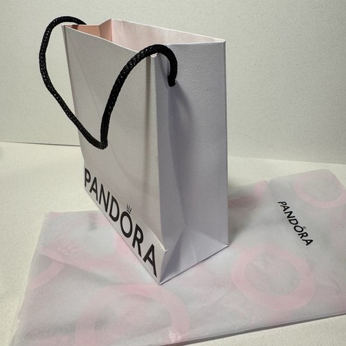 PANDORA Jewelry Small Shopping Gift Bag with 2 Tissue Papers Great ...