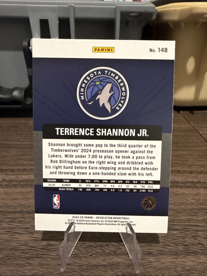 2024-25 Panini Revolution Terrence Shannon Jr. Rookie #148 Timberwolves ...