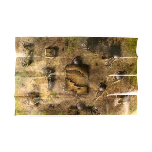 WOTC D&D Mini War Drums Dragon Shrine/Field of Ruin Poster Map Bag VG+ ...