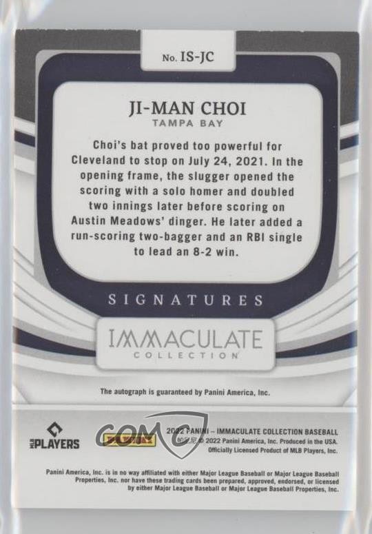 2022 Panini Immaculate Immaculate Signatures 4/49 Ji-Man Choi #IS-JC ...