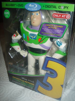 TOY STORY 3 TARGET EXCLUSIVE ULTIMATE BUZZ FIGURE BLU-RAY OOP RARE NEW ...