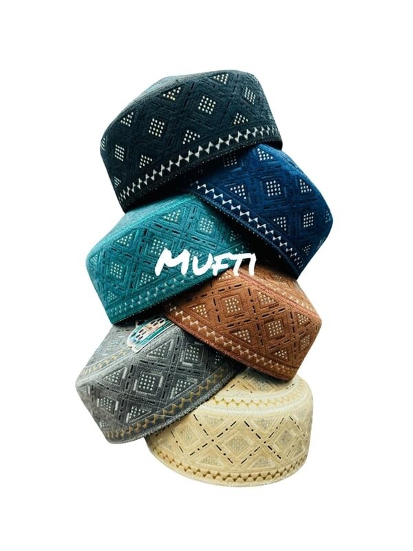 Muslim Cap for Men, Prayer Cap, Islamic Cap, NAMAZ TOPI, Round Shape ...