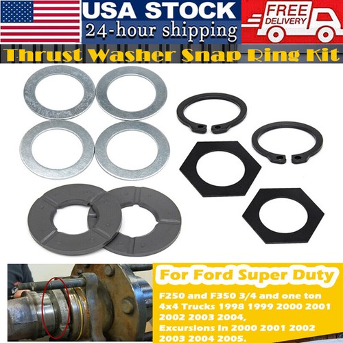 For 98-04 Ford F250 F350 Excursion Thrust Washer Snap Ring Kit 50 60 ...