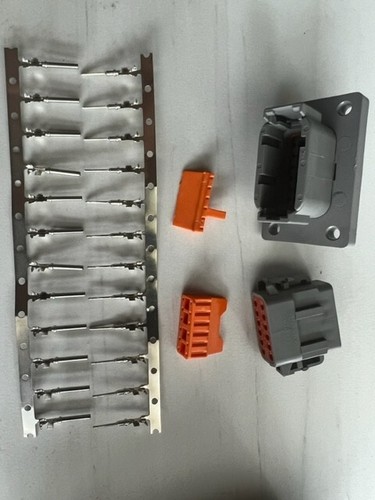Gray Deutsch DTM Series 12-Pin Flange Connector Kit 18-20 AWG | eBay