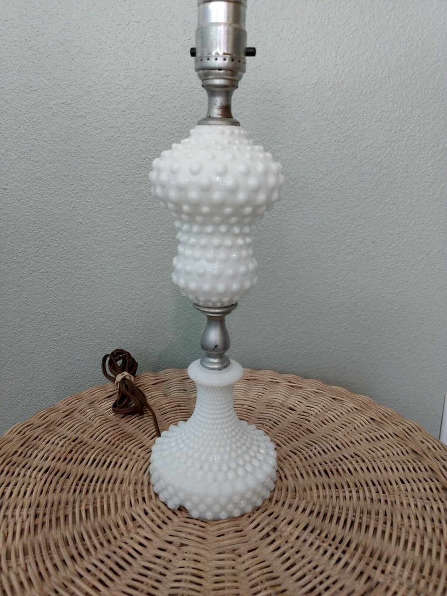 Hob Nob Milk Glass Lamps