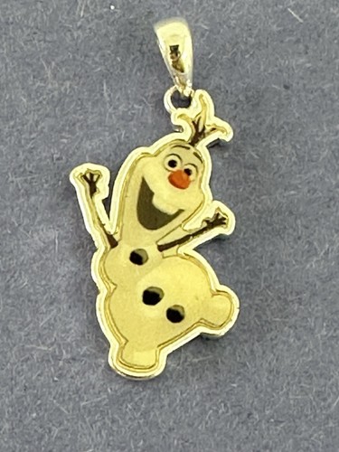 Disney Olaf Charm Frozen JCM Silver Plated Pendant Snowman | eBay