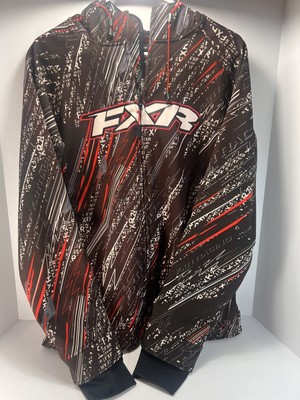 Fox FXR Racing Jacket Size S Red Black Full Zip Coat Snowmobile | eBay