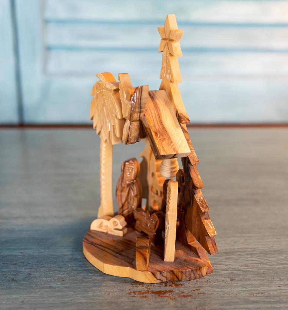 Christmas Nativity Set Zuluf Olive Wood Nativity Set - Hand Carved ...