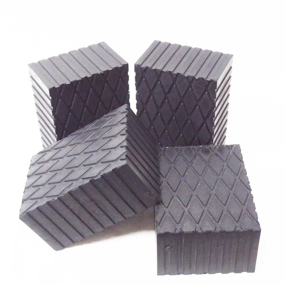 3" Tall Solid Rubber Stack Blocks for Any Auto Lift or Rolling Jack ...