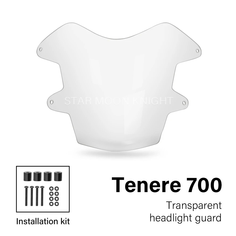 Motorcycle Acrylic Headlight Protector Guard For Yamaha Tenere 700 XTZ ...