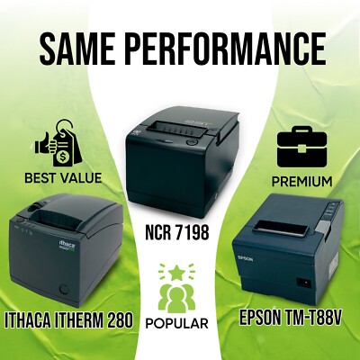 Best Compact POS Receipt Printers: Epson TM-T88V, Ithaca iTherm 280 ...