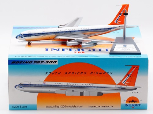Inflight IF707SA0422P South African Airways 707-300 ZS-DYL Diecast 1/ ...