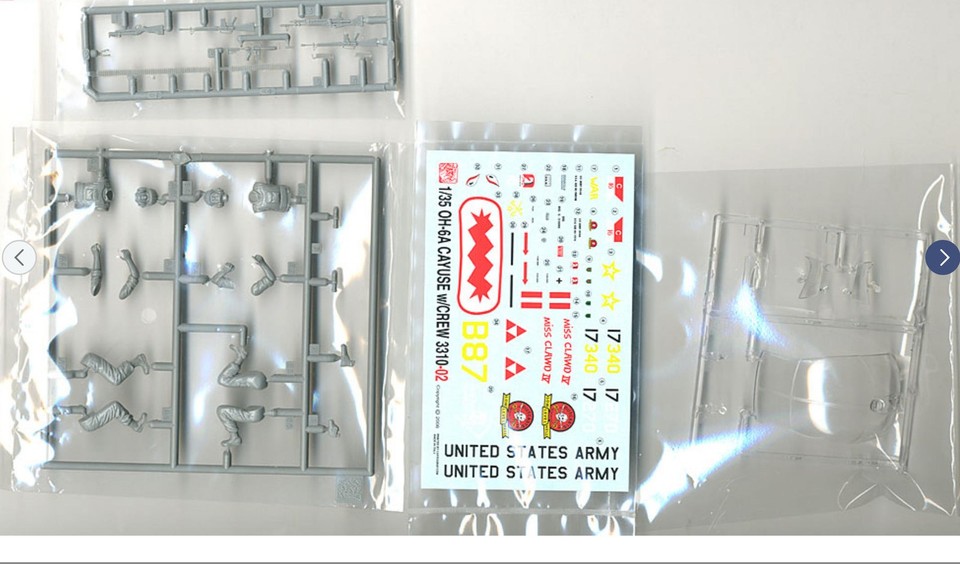 Dragon 3310 1/35 OH-6A Cayuse w/Crew Assembly Model Kit Precision ...