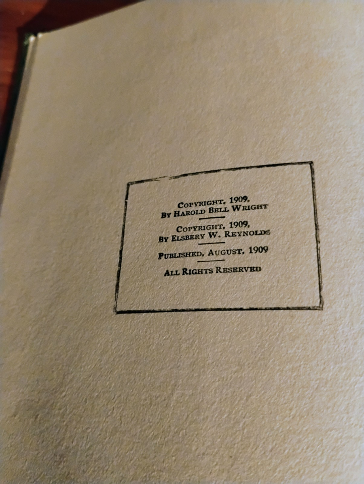The Calling of Dan Matthews, Wright, Harold Bell, 1909, small town ...