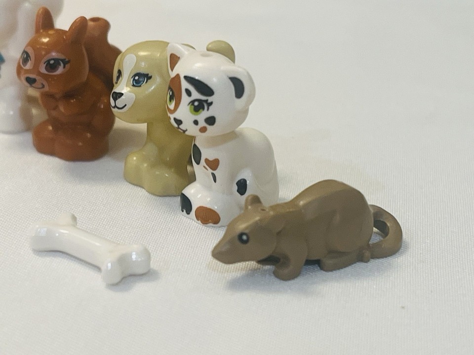 Lego Friends Minifigure Animals Lot Horse Bunny Dog Cat Birds Dolphins ...