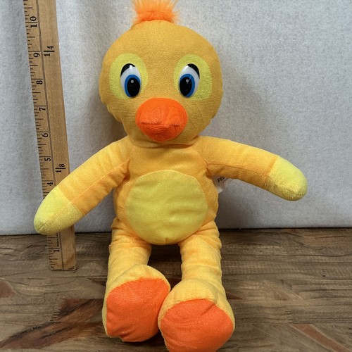 Peek-A-Boo Plush Duck Stuffed Animal Toy Yellow Big Eyes 14" Long | eBay