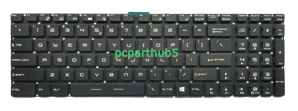 New MSI GE72 6QC GE72 6QD GE72 6QF GE72 Apache Keyboard US Full ...