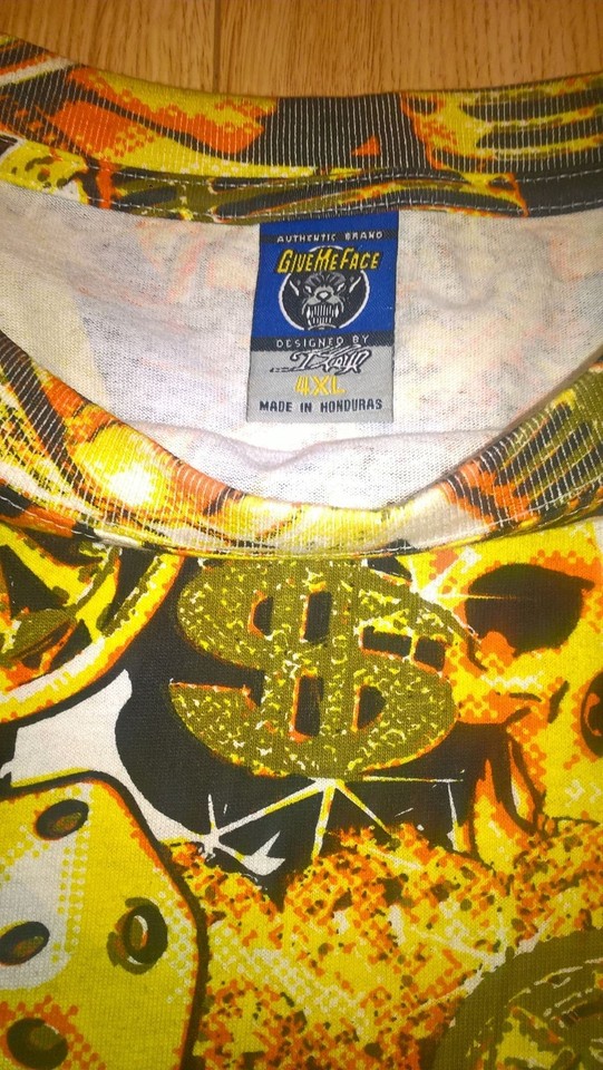 Men T Shirt 4XL Give Me Face Bling Dice Cards Money Rims $ Bright ...