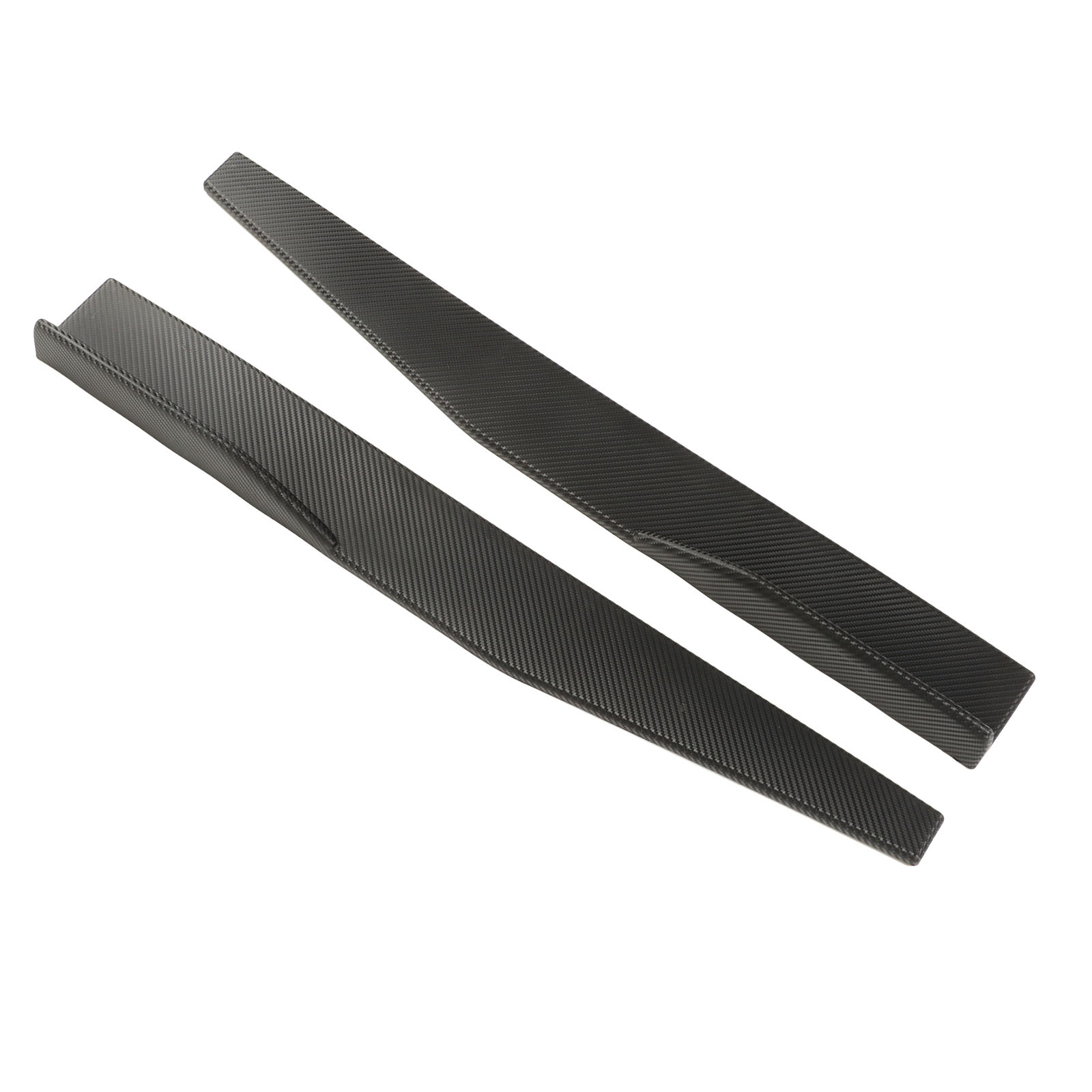 AGS 2PCs Side Skirt Winglet Carbon Fiber Style Universal Car Side Lip ...