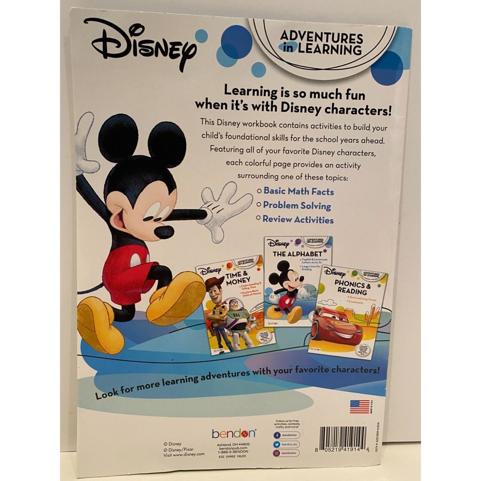 Disney Addition and Subtraction, Adventures in Learning, with Pixar ...