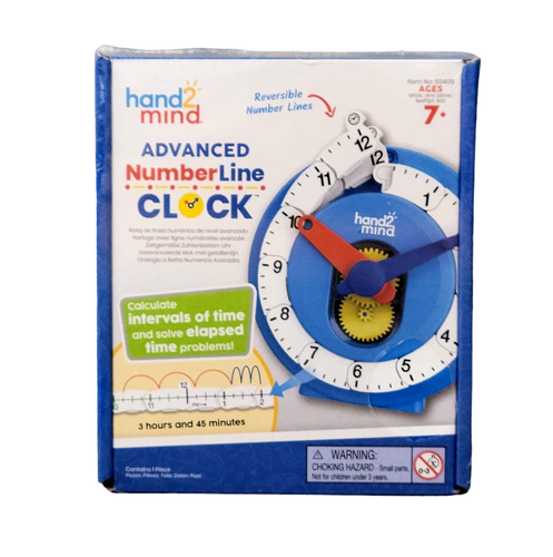hand2mind Advanced Numberline Clock - Kids Learning Clock SEALED | eBay