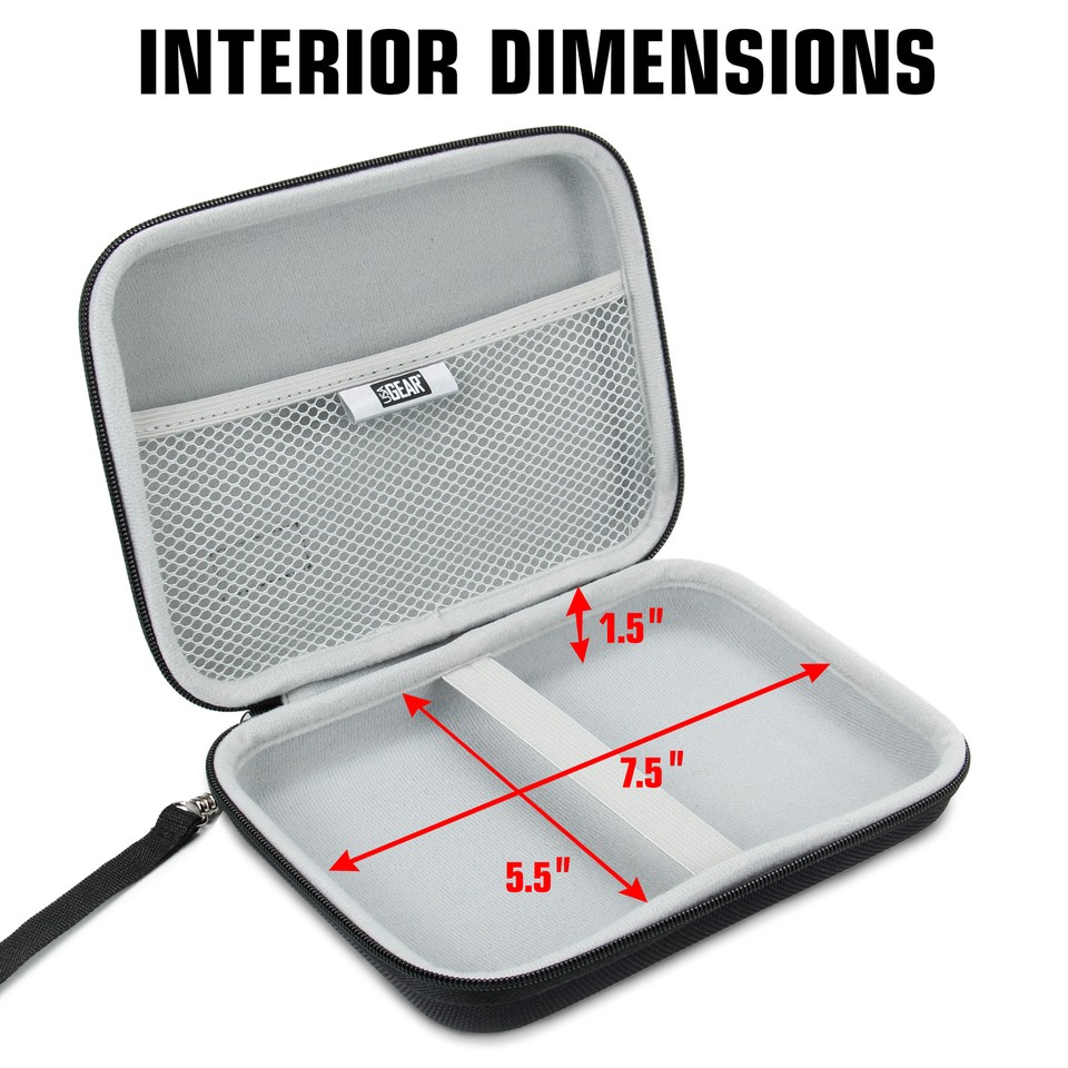 USA GEAR Protective Hard Shell Electronics Carrying Case with Accessory ...
