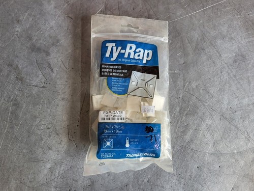 TY-RAP 3/4" /4" Cable Tie Mounting Base TC5344A (Pack of 72) 105093 for ...