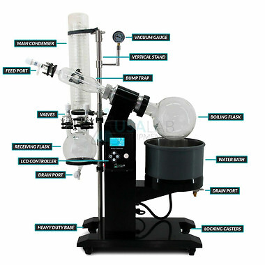 USA Lab 5L Rotary Evaporator Turnkey Setup Rotovap RE-1005 w ...