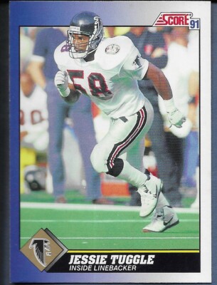 1991 Score Football Card #58 Jessie Tuggle FALCONS NM | eBay