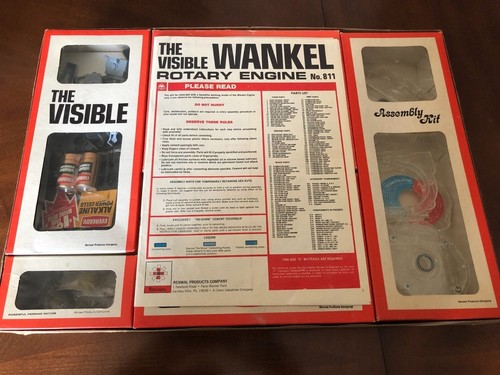 Vintage Renwal Visible Wankel Rotary Engine - Plastic Model Kit 1/3 ...