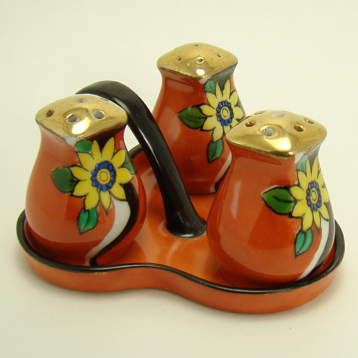 Porcelain Condiment Set - Four Piece - 1930's | eBay