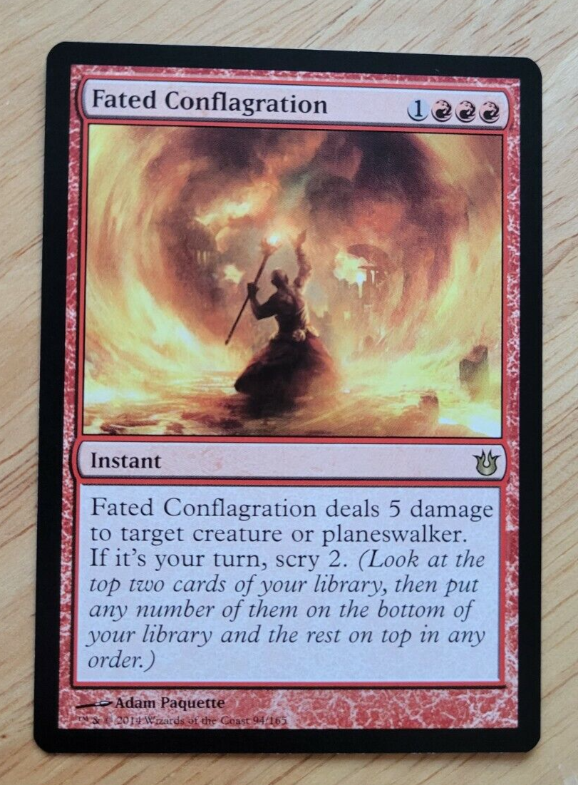FATED CONFLAGRATION Magic the Gathering MTG NM/M BNG Born of the Gods ...