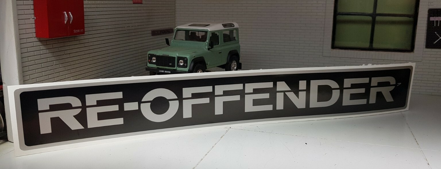Land Rover Defender Grill Decal Nameplate Aluminium Badge BTR1045 for ...