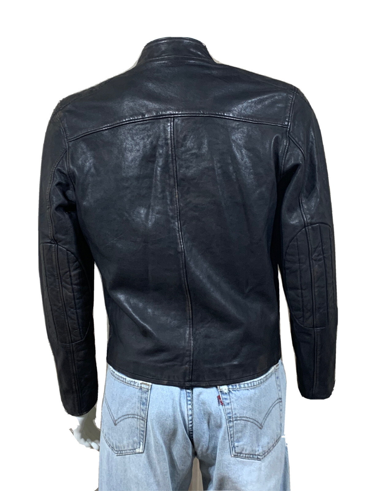 NEW Polo Ralph Lauren Motorcycle Cafe Racer Distressed Leather Jacket ...