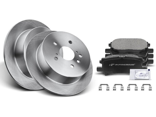 75KH29Z Rear Brake Pad and Rotor Kit Fits 2006-2008 Lexus RX400h 3.3L ...