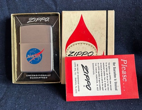NASA 1967 Unused Logo Zippo Lighter Box Guarantee Collectible | eBay